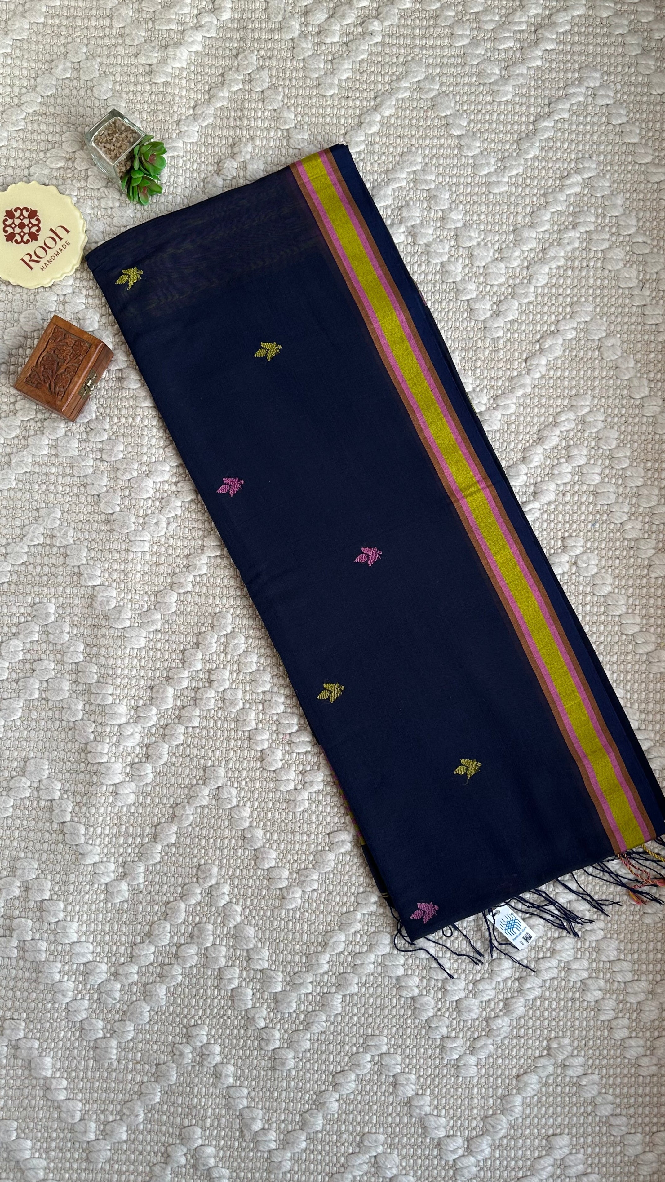 BENGAL PHULIA HANDLOOM COTTON SAREE-022 – Rooh Handmade